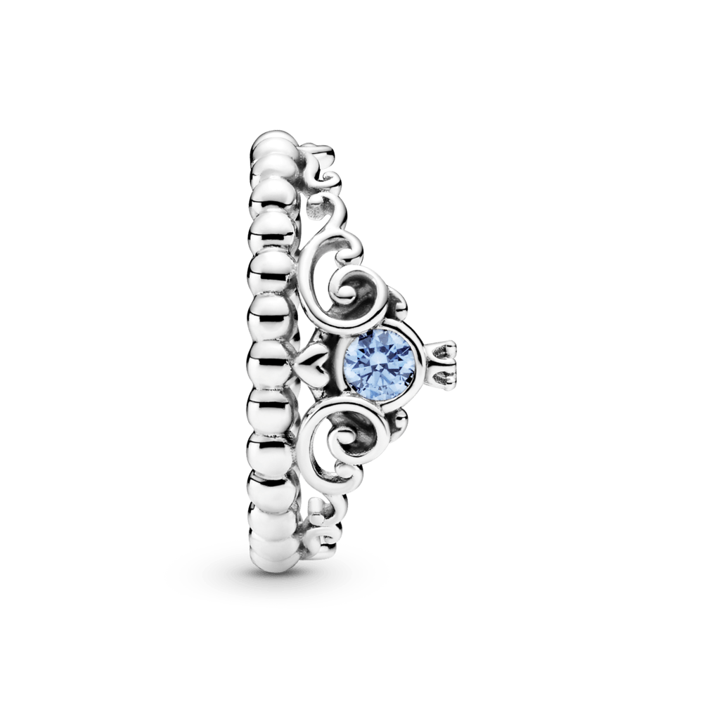 Anillo Tiara Azul Cenicienta Disney|Pandora - Pandora™ PA Joyería Oficial