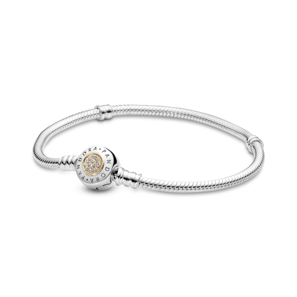 Brazalete Pandora Moments Cadena de Serpiente con Broche con Logotipo ...