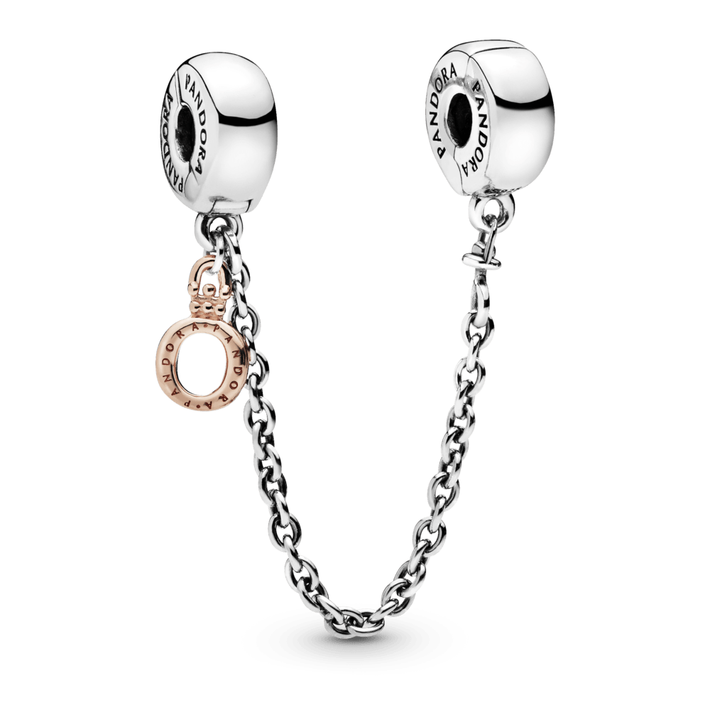 Cadena de Seguridad con Corona O Colgante Recubrimiento en Oro Rosa de ...