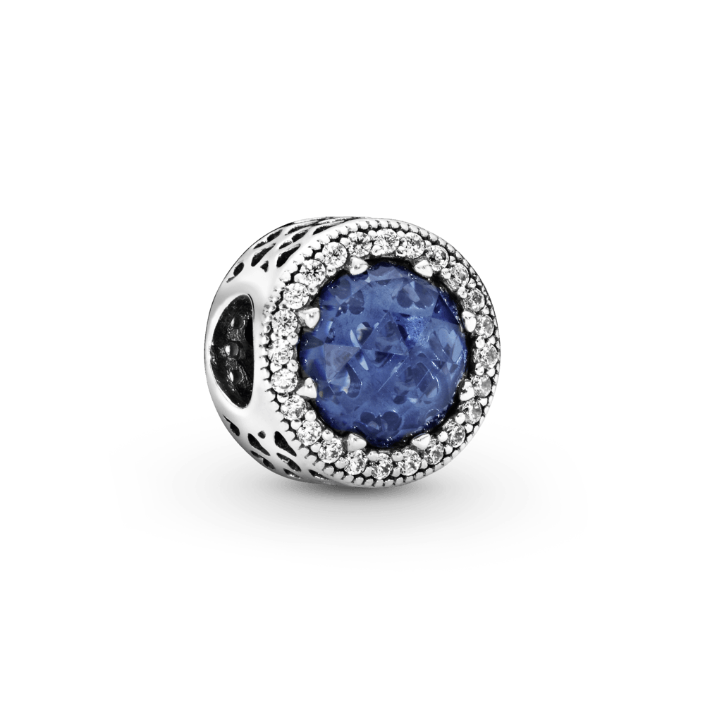 Charms Corazones Radiantes con Cristal Azul de Medianoche|Pandora ...