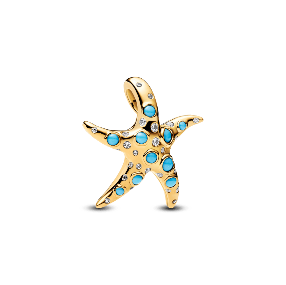 Charm Colgante Estrella de Mar Azul Brillante|Pandora - Pandora™ PA ...