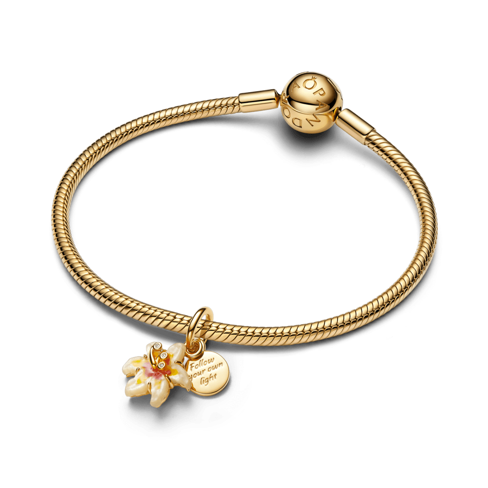 Charm Flor De Gota De Sol Enredada Que Brilla En La Oscuridad De Disney ...